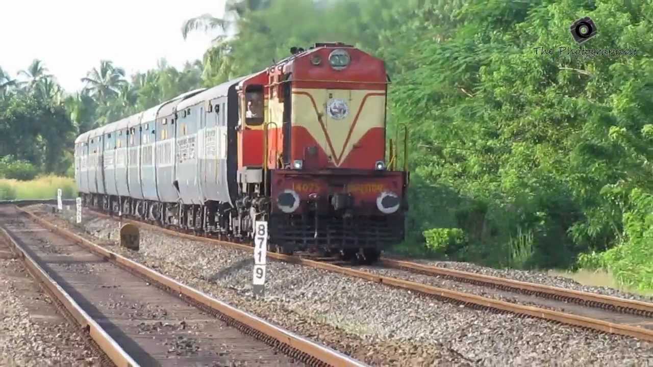 Okha Ernakulam Express at MPS !! - YouTube