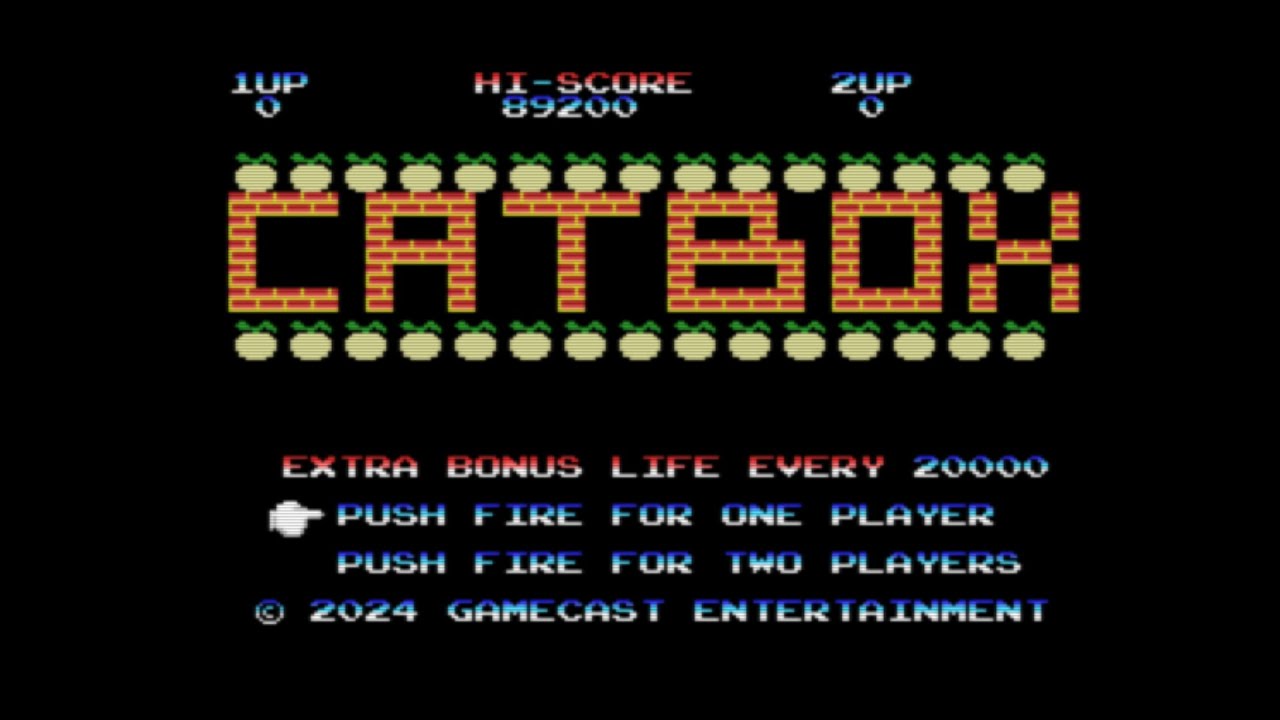 CATBOX versione 1.4 per MSX con colonne sonore musicali in PSG - YouTube