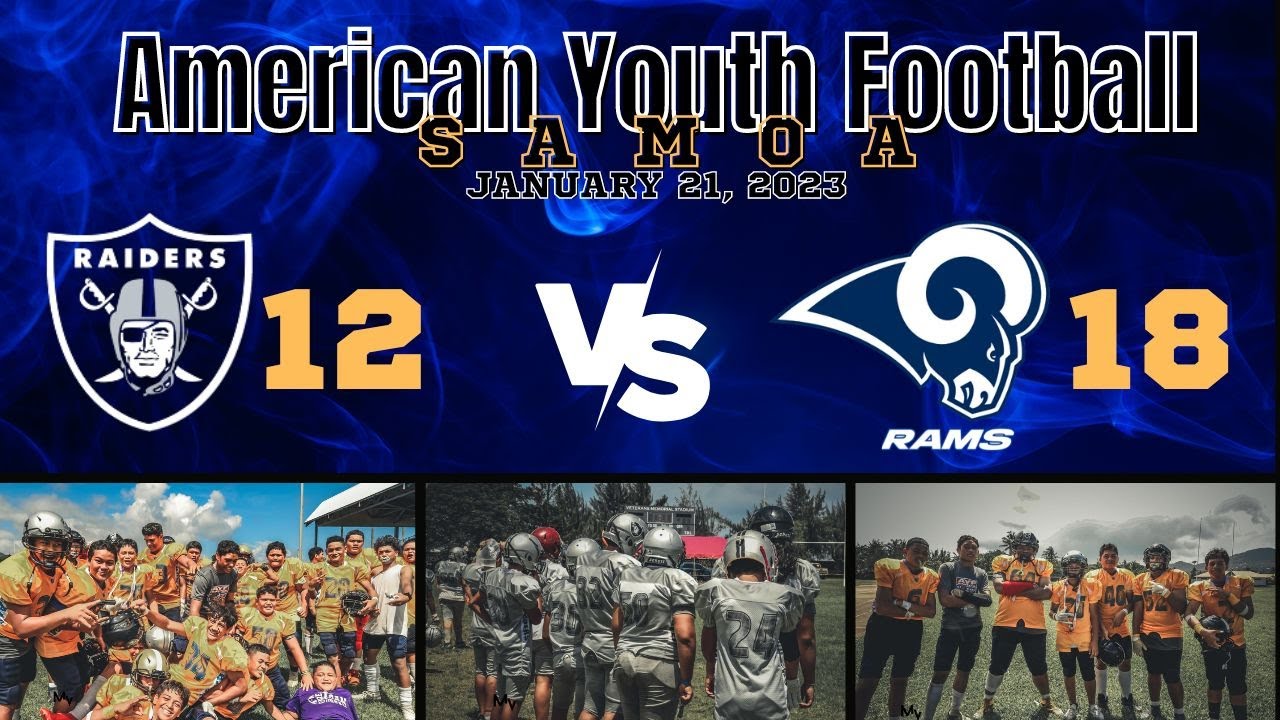 AYFS Rams 18 x AYFS Raiders 12 || FULL Highlights || S14 WK2 [01.21.23 ...