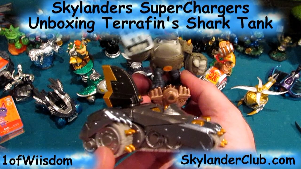 Skylanders SuperChargers Unboxing Terrafin's Shark Tank - YouTube