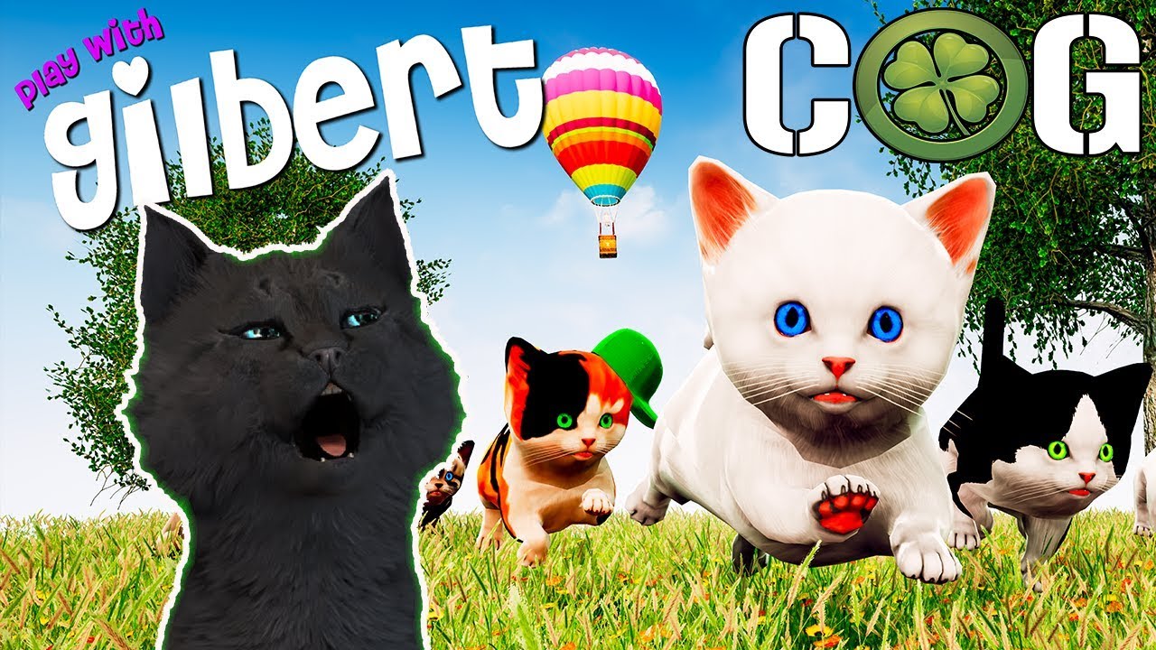 Play with Gilbert ☘ Поиграй с Гилбертом ☘ и Клевером ☘ выживание Кота ...