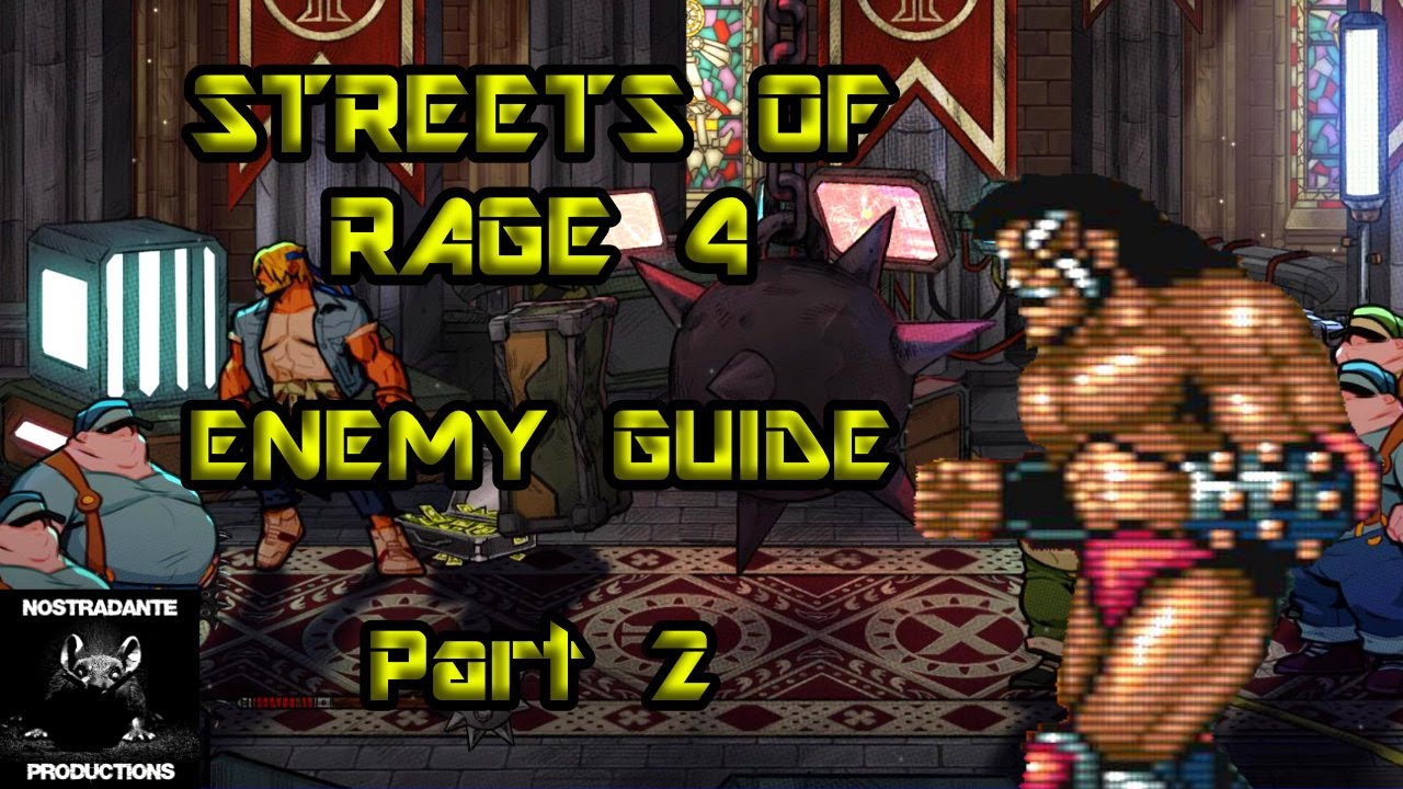 Streets Of Rage 4 Enemy Guide Part 2: Mini Bosses and Secret/Hidden ...