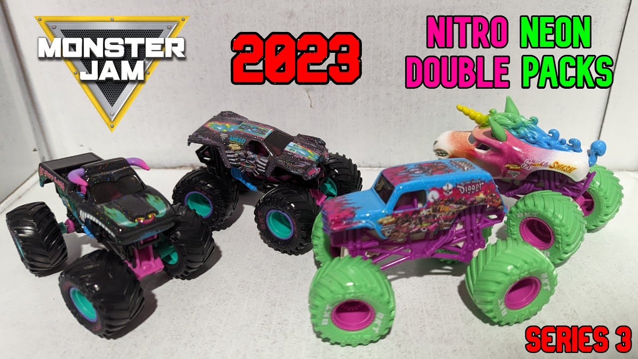 2023 Spin Master Monster Jam Nitro Neon Series 3 Unboxing And Review ...