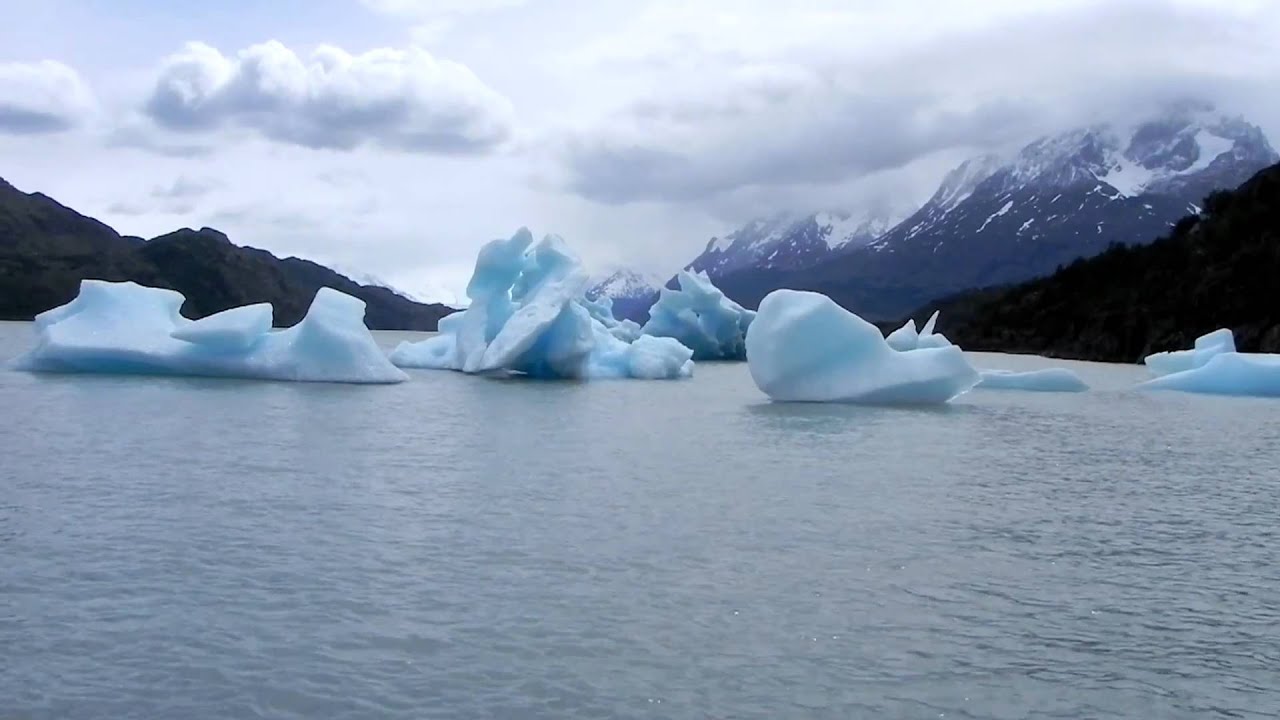 Grey Lake Glacier at Torres del Paine National Park, Chile - YouTube