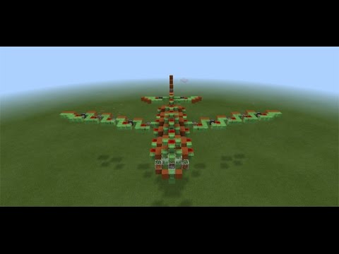 AVIÃO QUE VOA NO MINECRAFT PE 0.15.1 SEM MODS ! CRIAÇÃO INCRÍVEL ...
