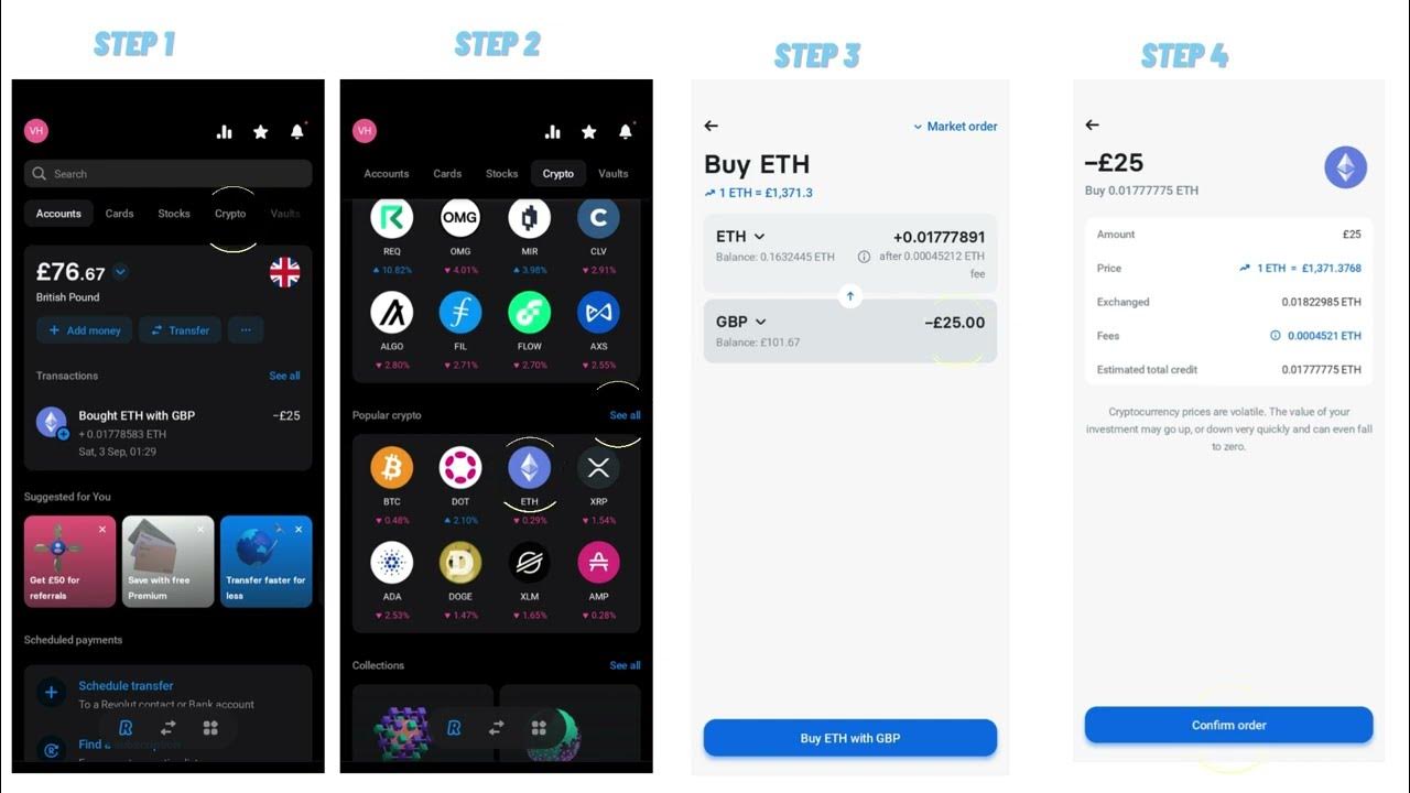 REVOLUT TUTORIAL | CRYPTO DEMO - YouTube