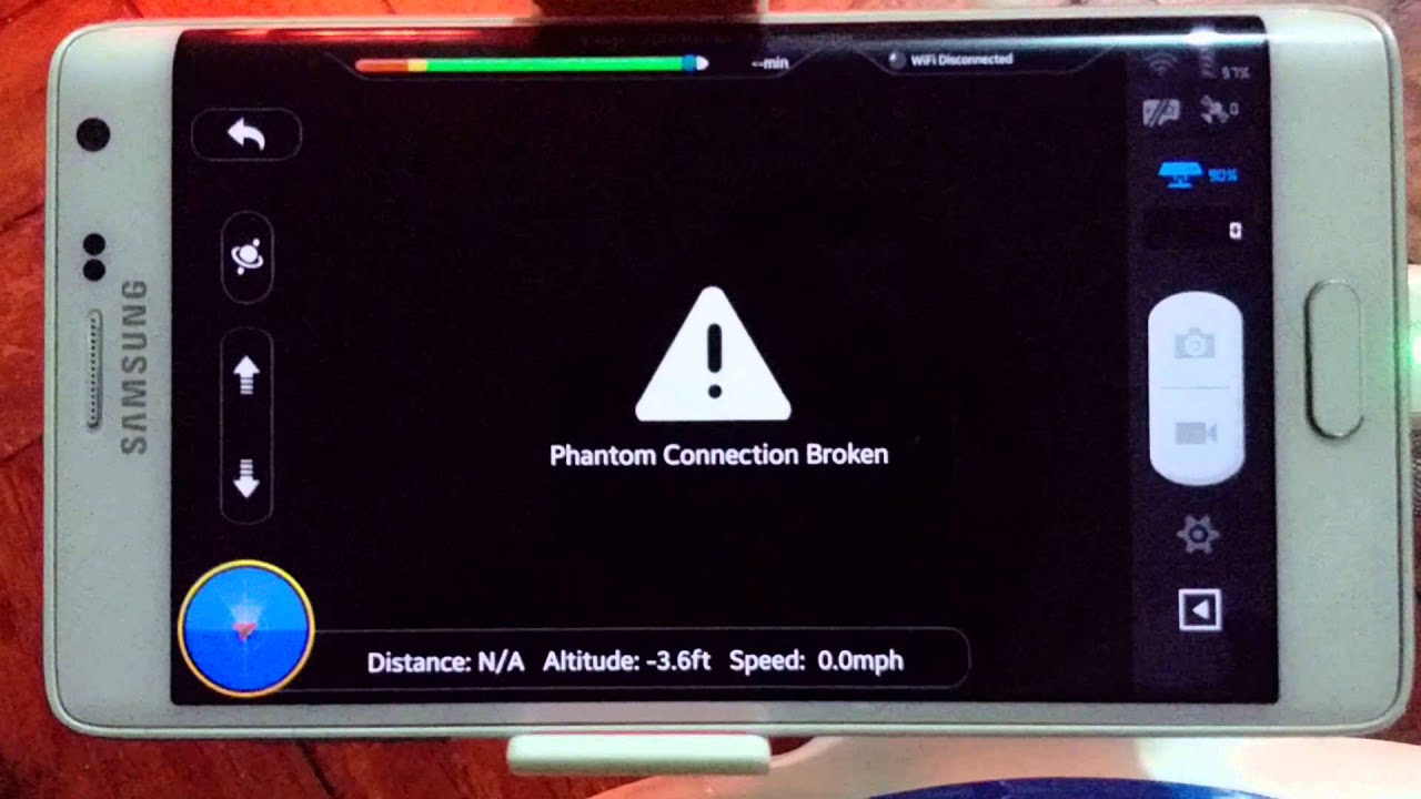 Error Phantom 2 Vision Plus - YouTube