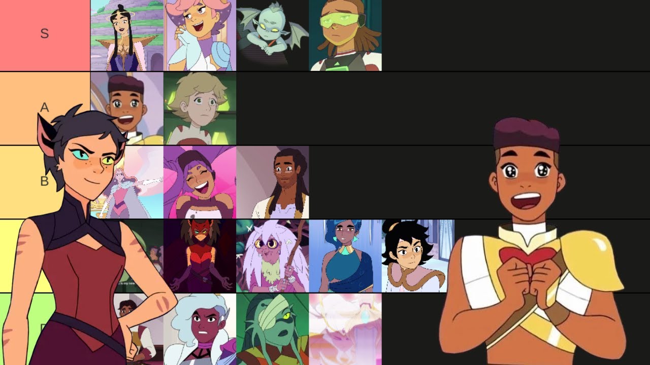 She-Ra and the Princesses of Power tier list - YouTube