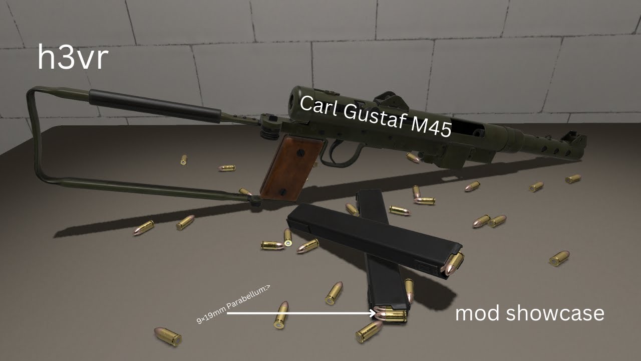 h3vr Carl Gustaf M45 mod showcase - YouTube