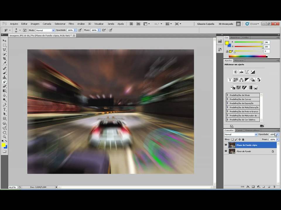 Efeito Speed Zoom na foto- Photoshop [HD] - YouTube