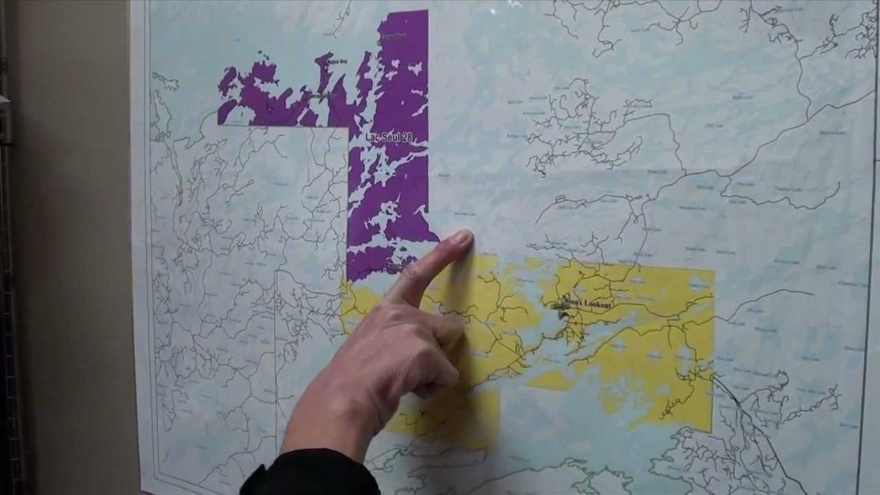 1.4 Garnet at map of Lac Seul Territory - YouTube