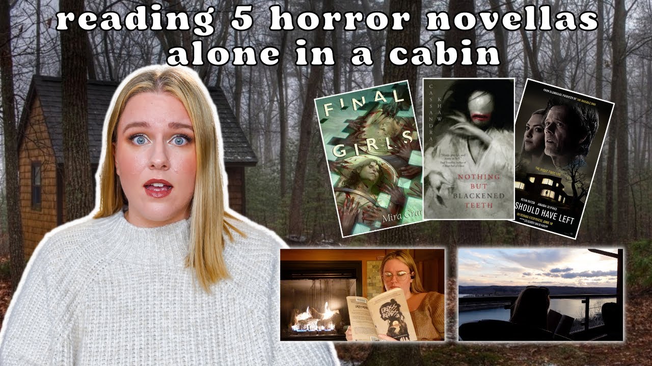 i read 5 scary HORROR NOVELLAS alone in a cabin 👻📚 | READING VLOG - YouTube