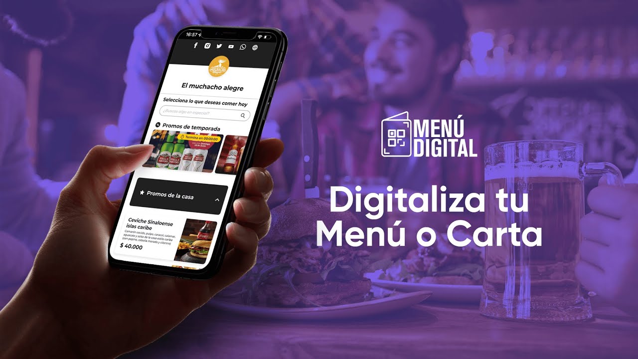 ¿Cómo crear un Menú Digital desde cero? - YouTube