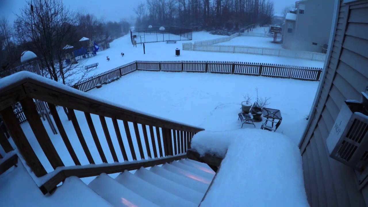 Snowfall Time-lapse - YouTube