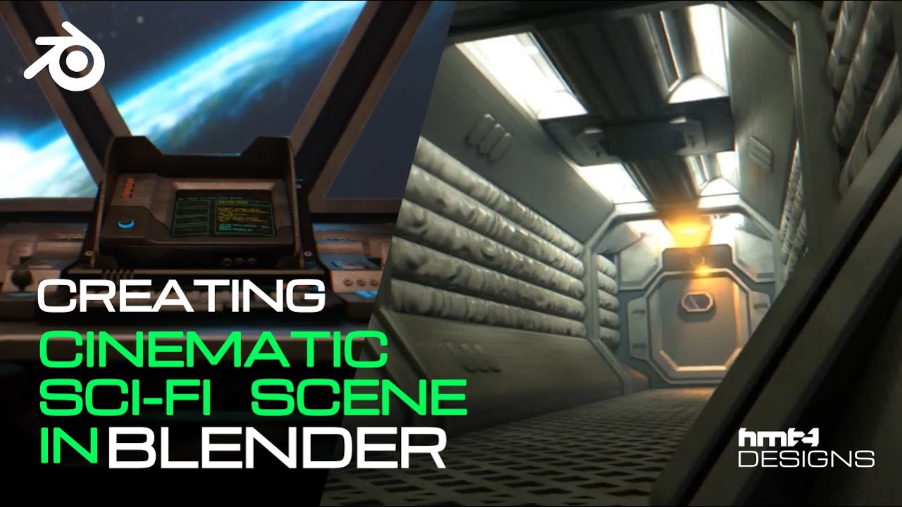 Creating Cinematic Sci Fi scene in Blender | Timelapse video - YouTube