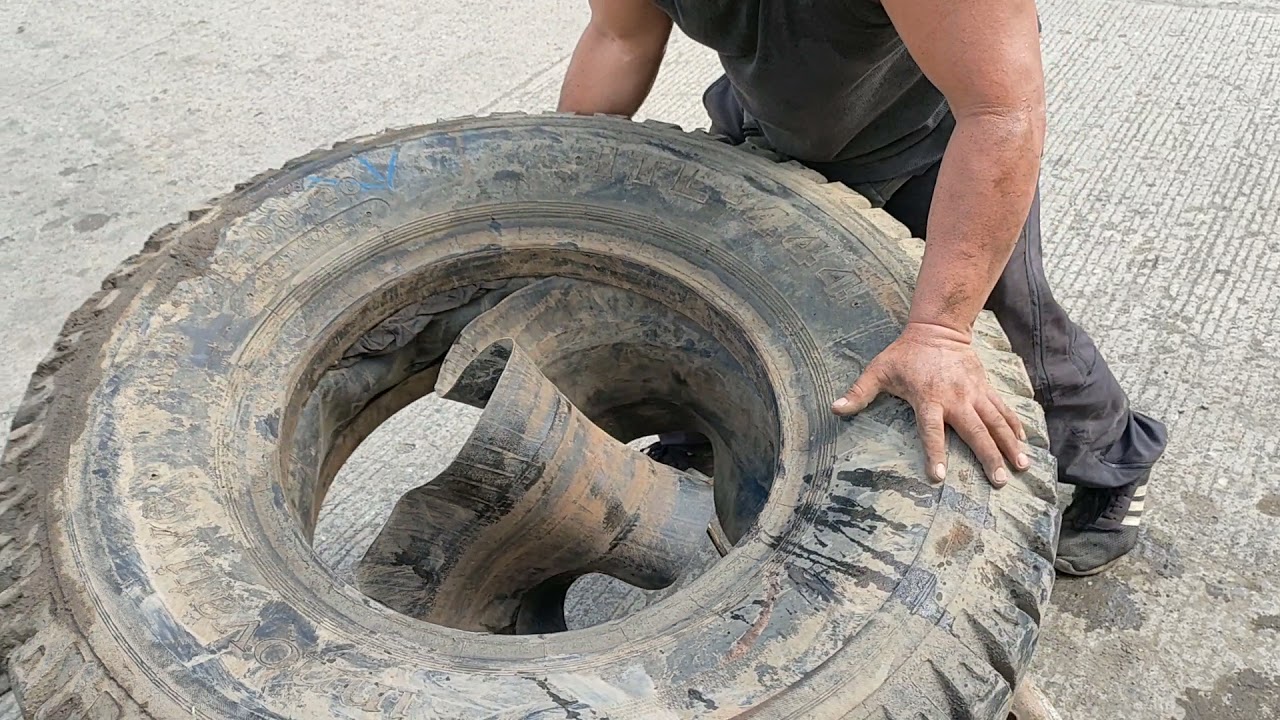 Ganito Gawin Sa Sirang Sidewall Single Ring Tire 12.000x20 Damage Yung ...