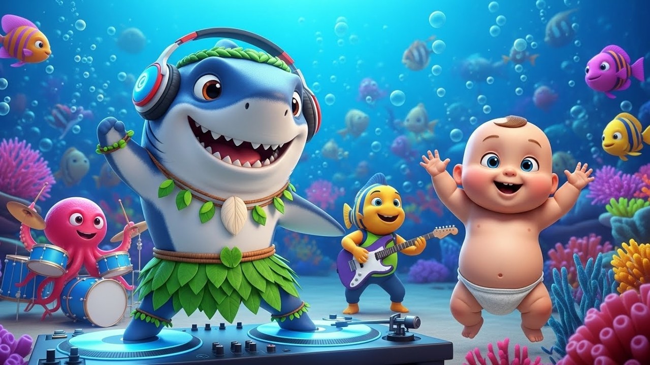 Baby Shark Clap Along 🦈 Fun Kids Music & Learning Songs | Bunny Snow ...