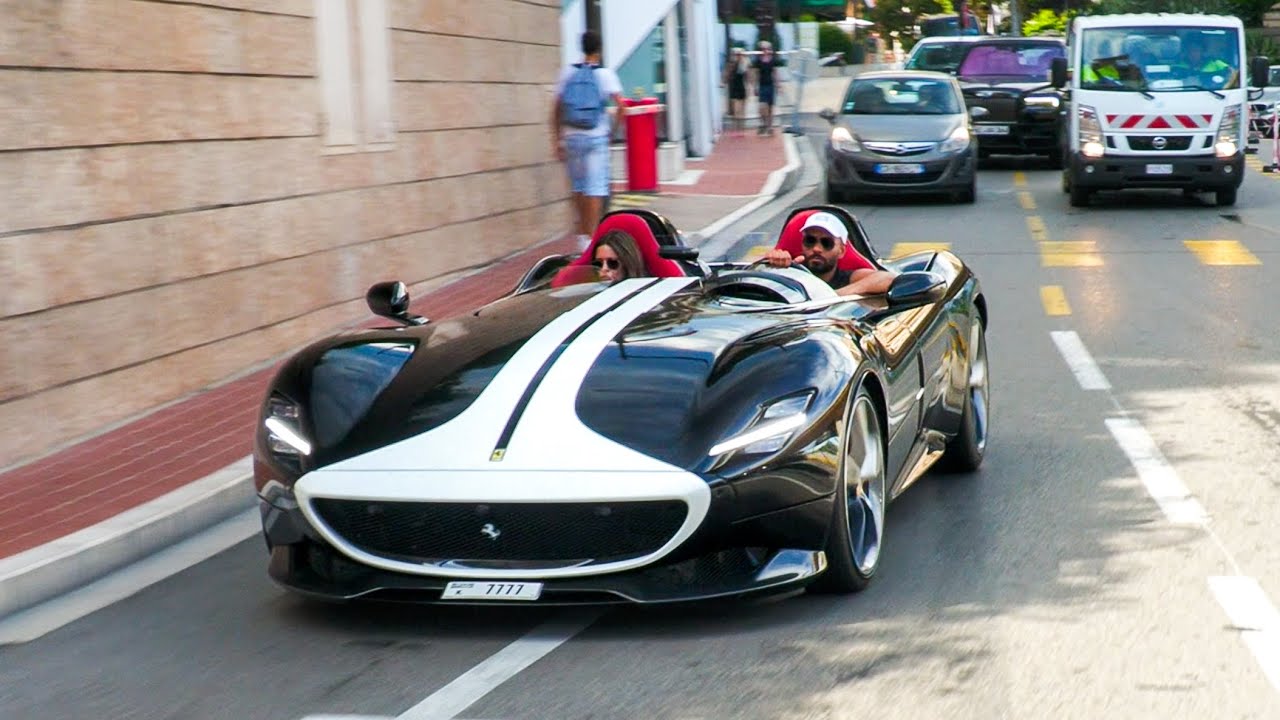 Ferrari Monza SP2 - Start Up and Driving Around in Monaco! - YouTube