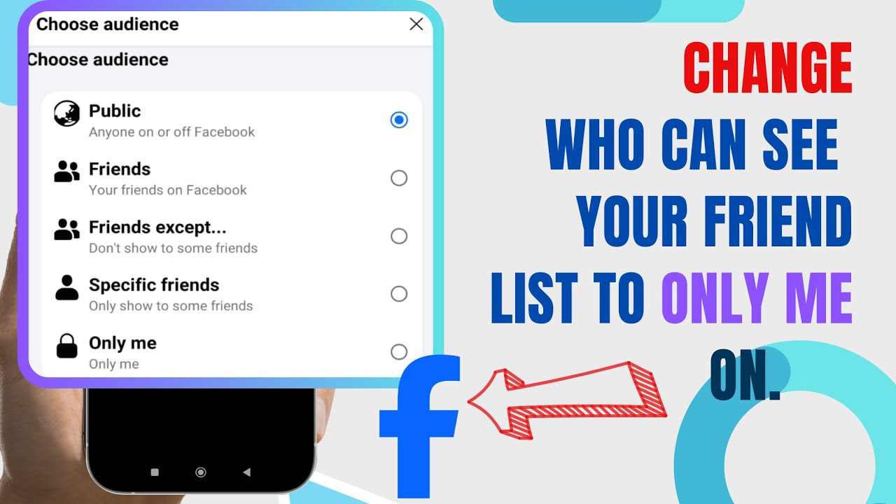 Change Who Can See Your Friend List To Only Me On Facebook Lite. - YouTube
