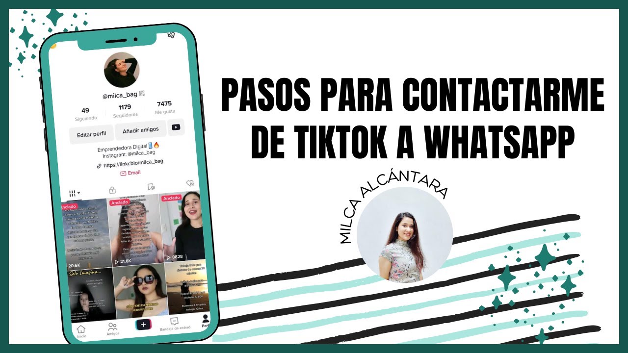 PASOS PARA CONTACTARME DE TIKTOK A WHATSAPP - YouTube