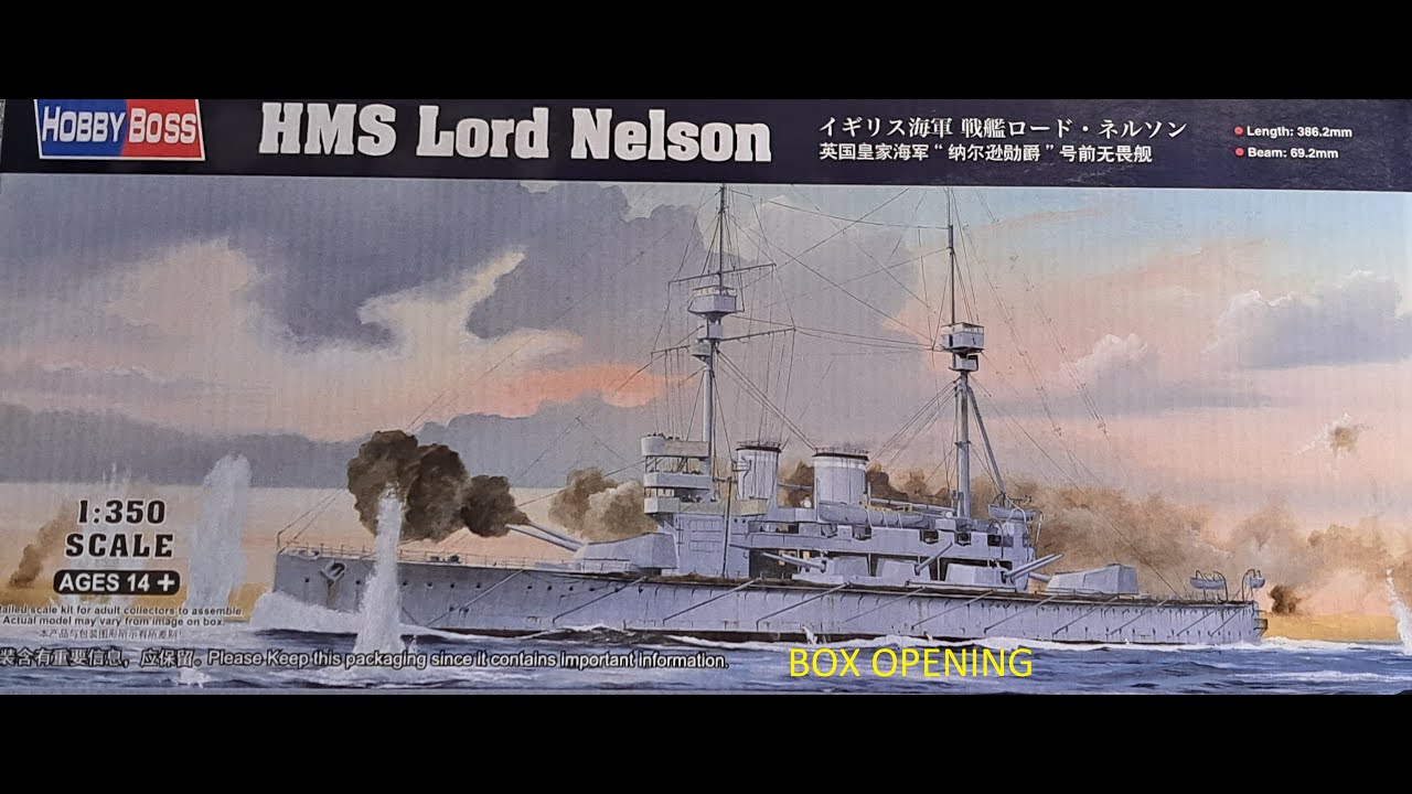 HMS Lord Nelson __BOX OPENING tweet @bravo_workshop - YouTube