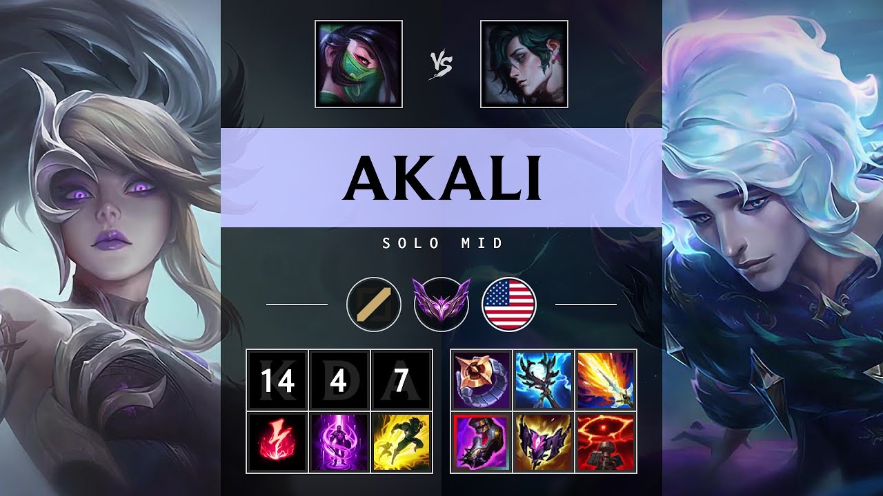 Akali Mid vs Hwei: Triple Kill, Dominating - NA Master Patch 25.S1.1 - YouTube