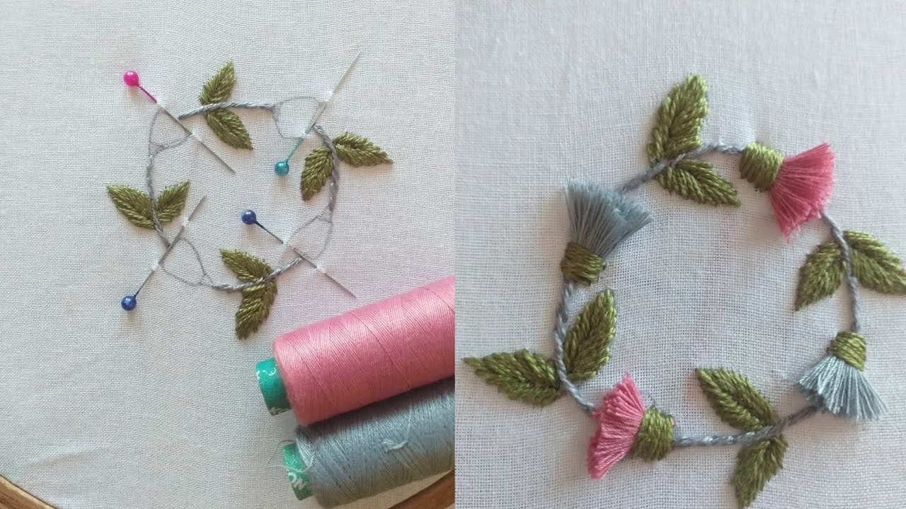 Amazing tricks of handemboridry/gorgeous emboridry design/emboridry ...