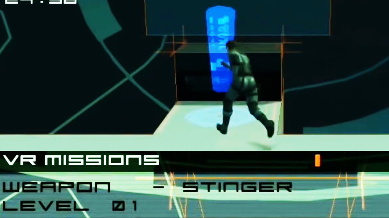 STINGER LEVEL 01 - SNAKE - WEAPON MODE - VR Missions - Metal Gear Solid ...