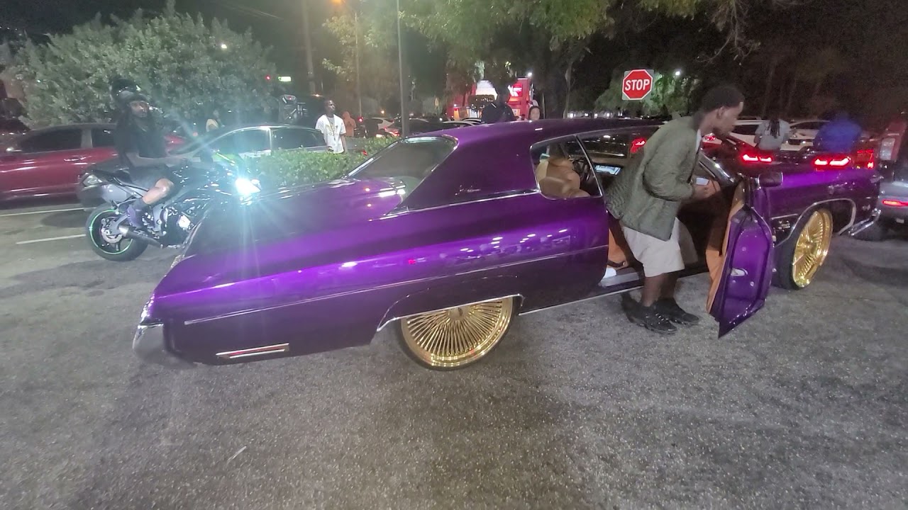 CANDY PURPLE DONK ON 24 INCH GOLD DAYTONS!!! HEAVY FOOTAGE!! - YouTube