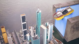 Ships And Boats Destroy Mini City | Teardown | Doovi