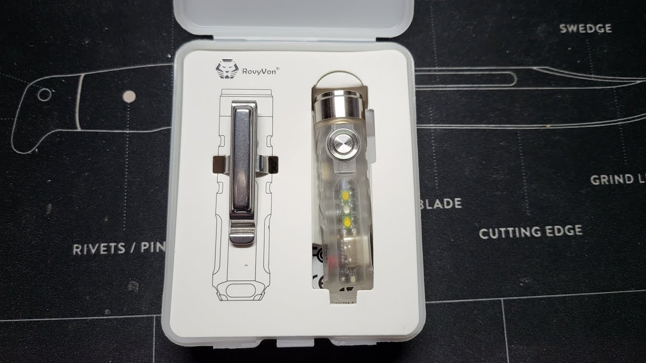 RovyVon Aurora A7 G4 Keychain Flashlight Review - YouTube