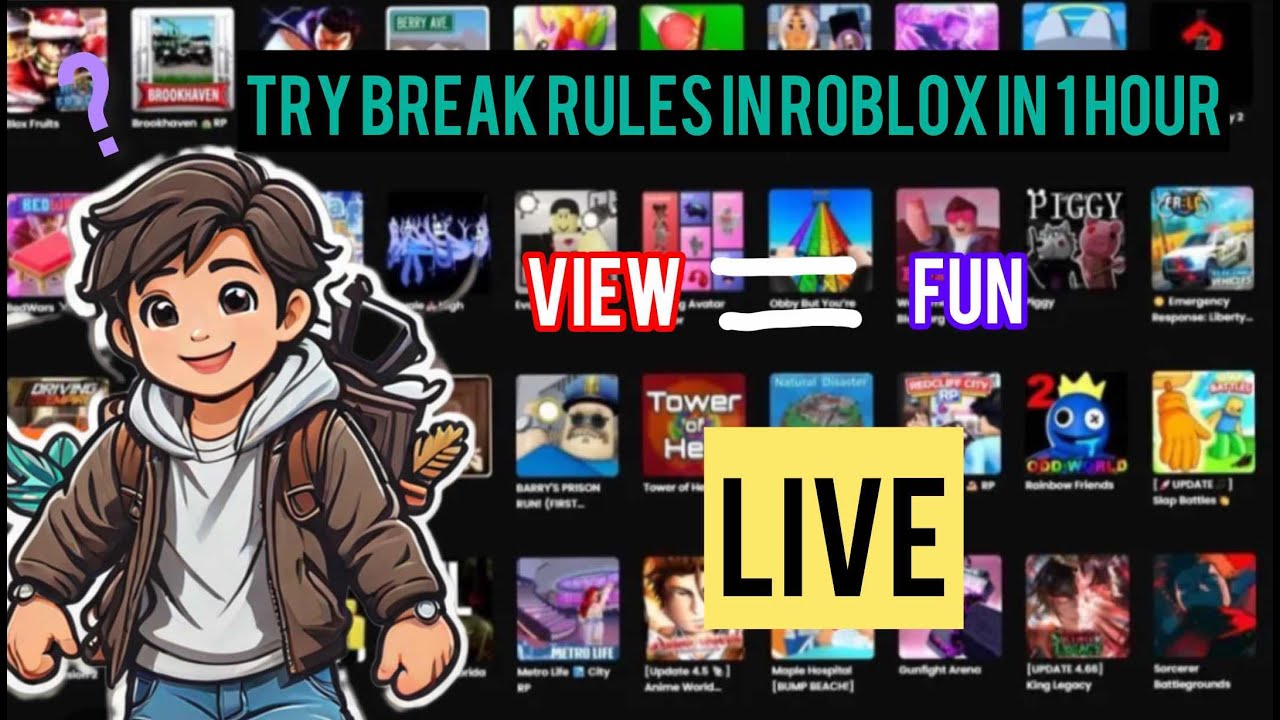 Try to break roblox rules in 1 hour - YouTube