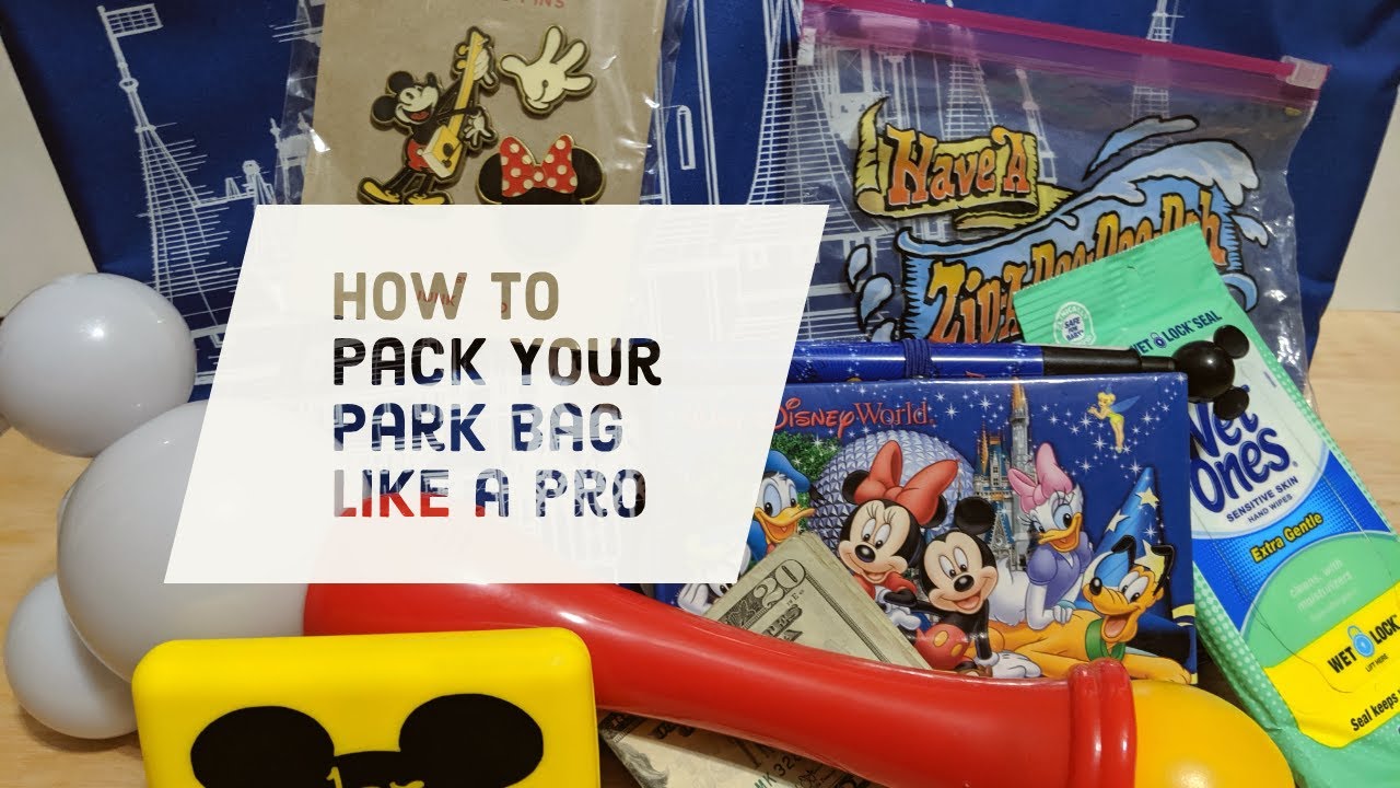 How to Pack a Park Bag Like Pro - YouTube
