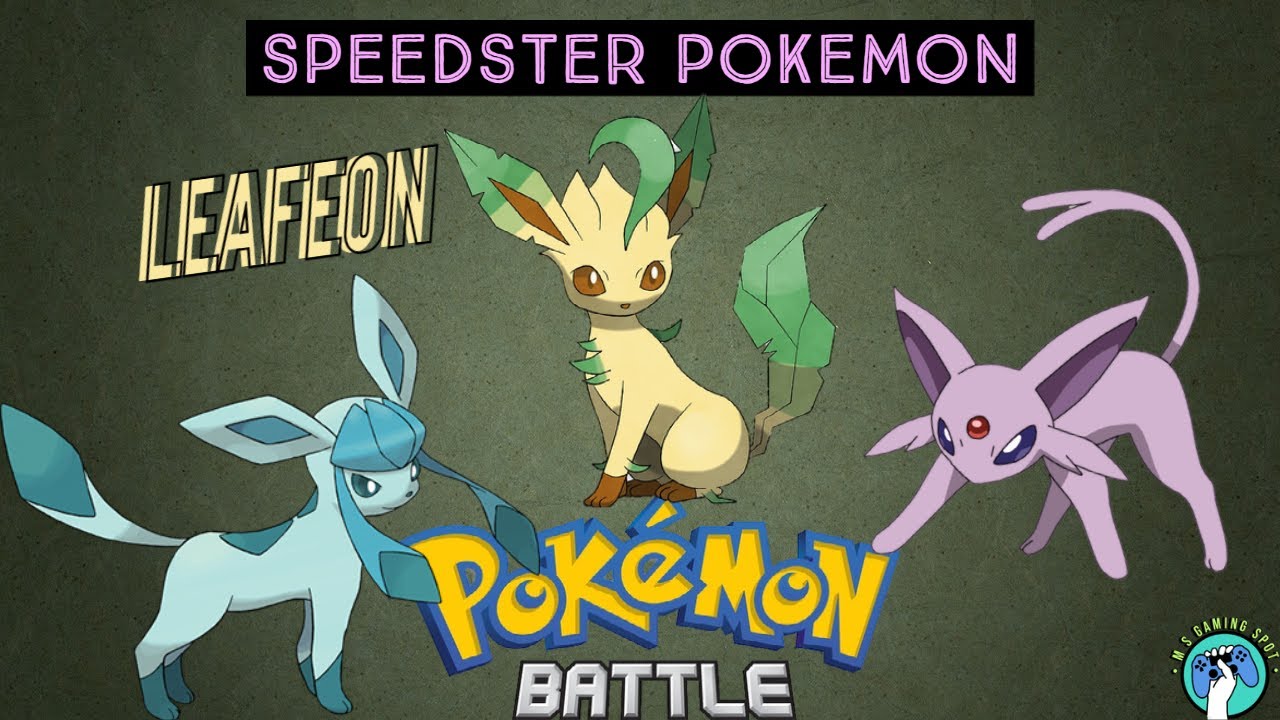 leafeon best speedster pokemon | pokemon battle | pokemon unite ...