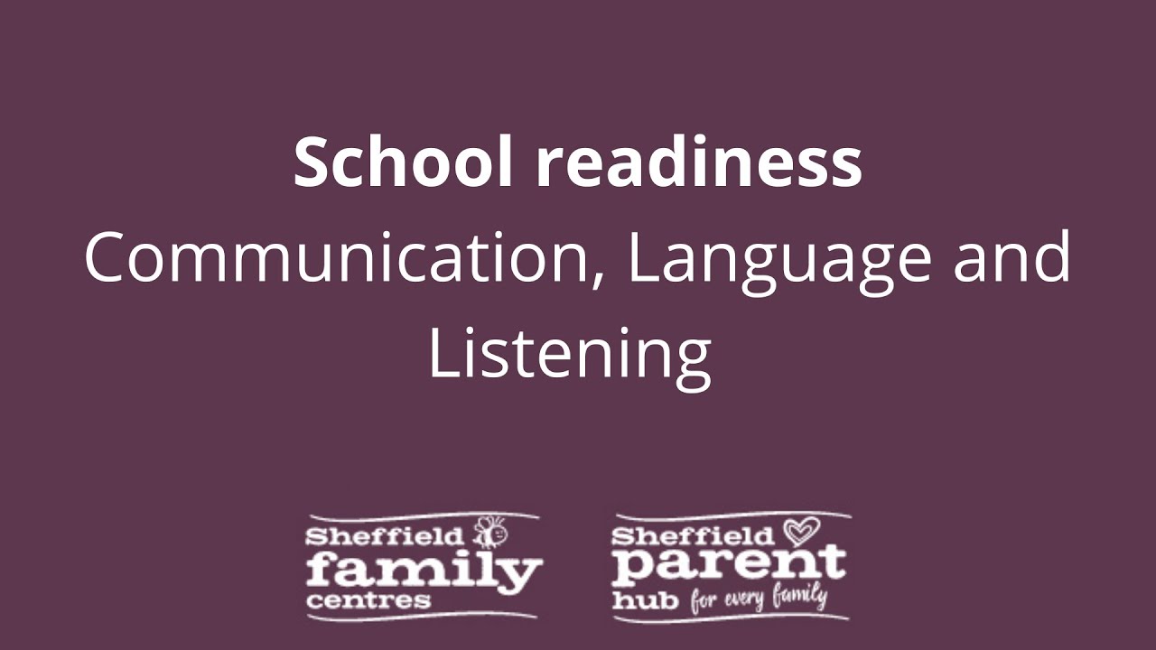 School Readiness - Communication, Language and Listening - YouTube