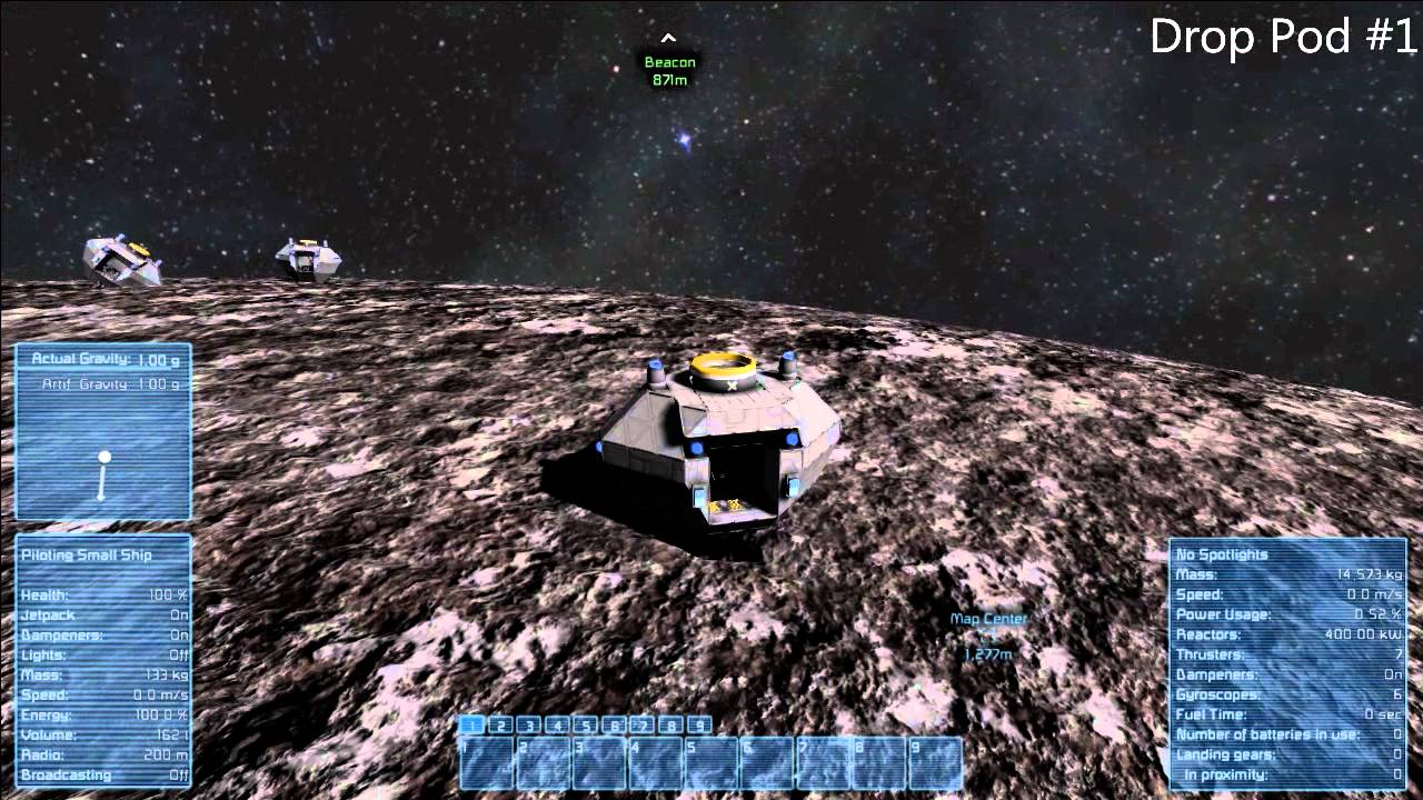 Space Engineers Drop Pod Testing - YouTube