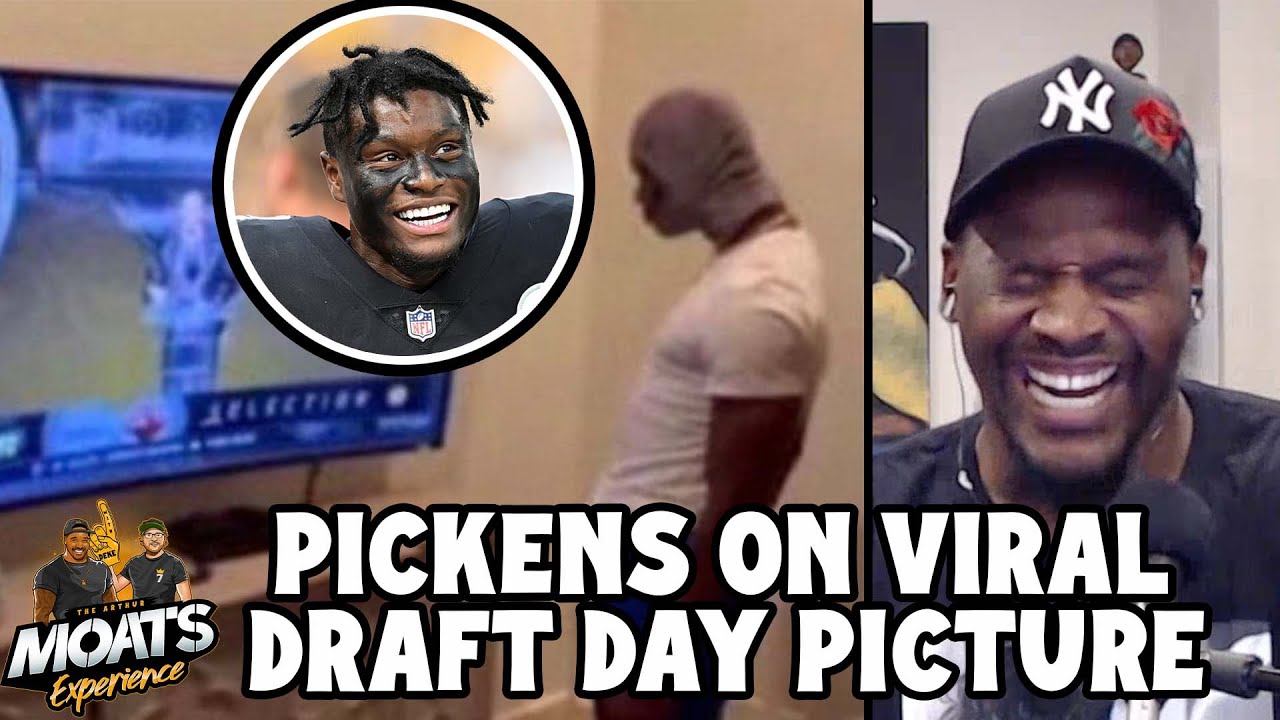 Pittsburgh Steelers George Pickens On Viral Draft Day Picture - YouTube