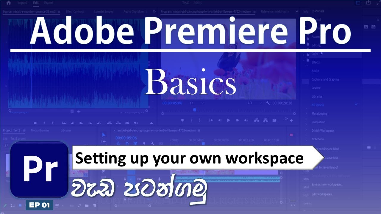 Premiere Pro Basic | EP 01 - YouTube