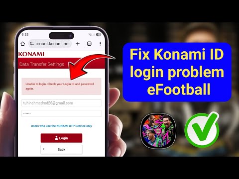 How To Fix Konami ID login problem eFootball 2026 || Fix konami ID Login Problem