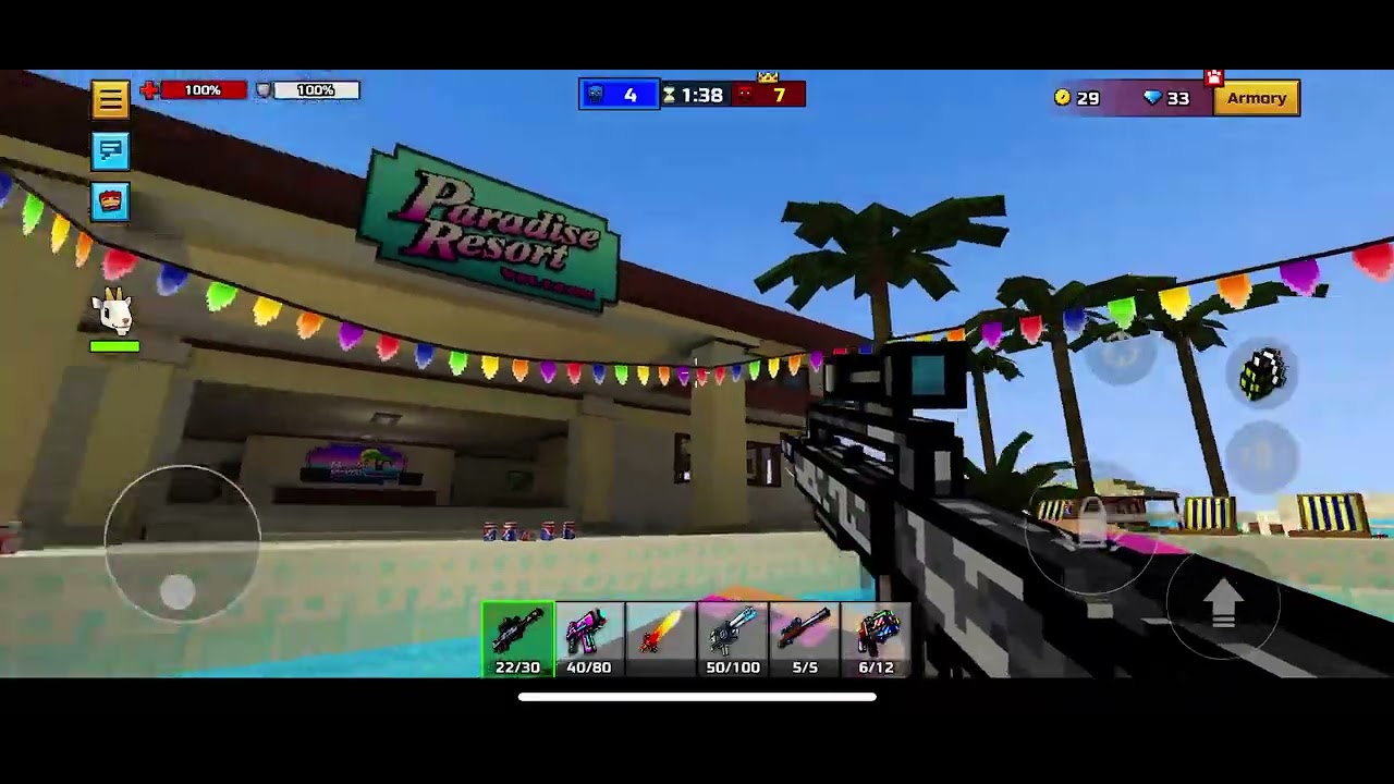 Pixel gun 3D paradise Resort tournament happy birthday slender man ...