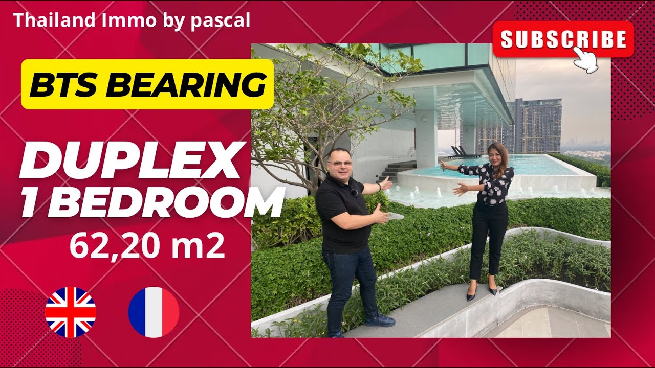 Thailand, Bangkok Duplex 1 bedroom, near BTS Bearings - YouTube