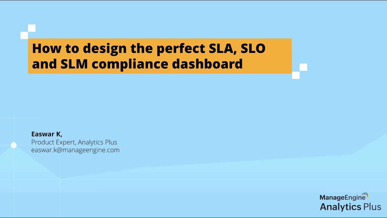How to design the perfect SLA, SLO and SLM compliance dashboards - YouTube