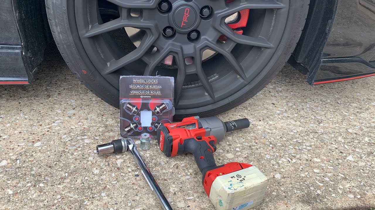 Toyota Camry TRD 2023 Mc gard Wheel Locks Review#tools#wheels - YouTube