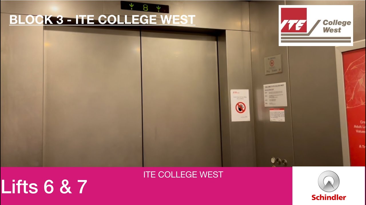 ITE College West (Block 3) || Schindler Elevator (Lifts 6 & 7) - YouTube