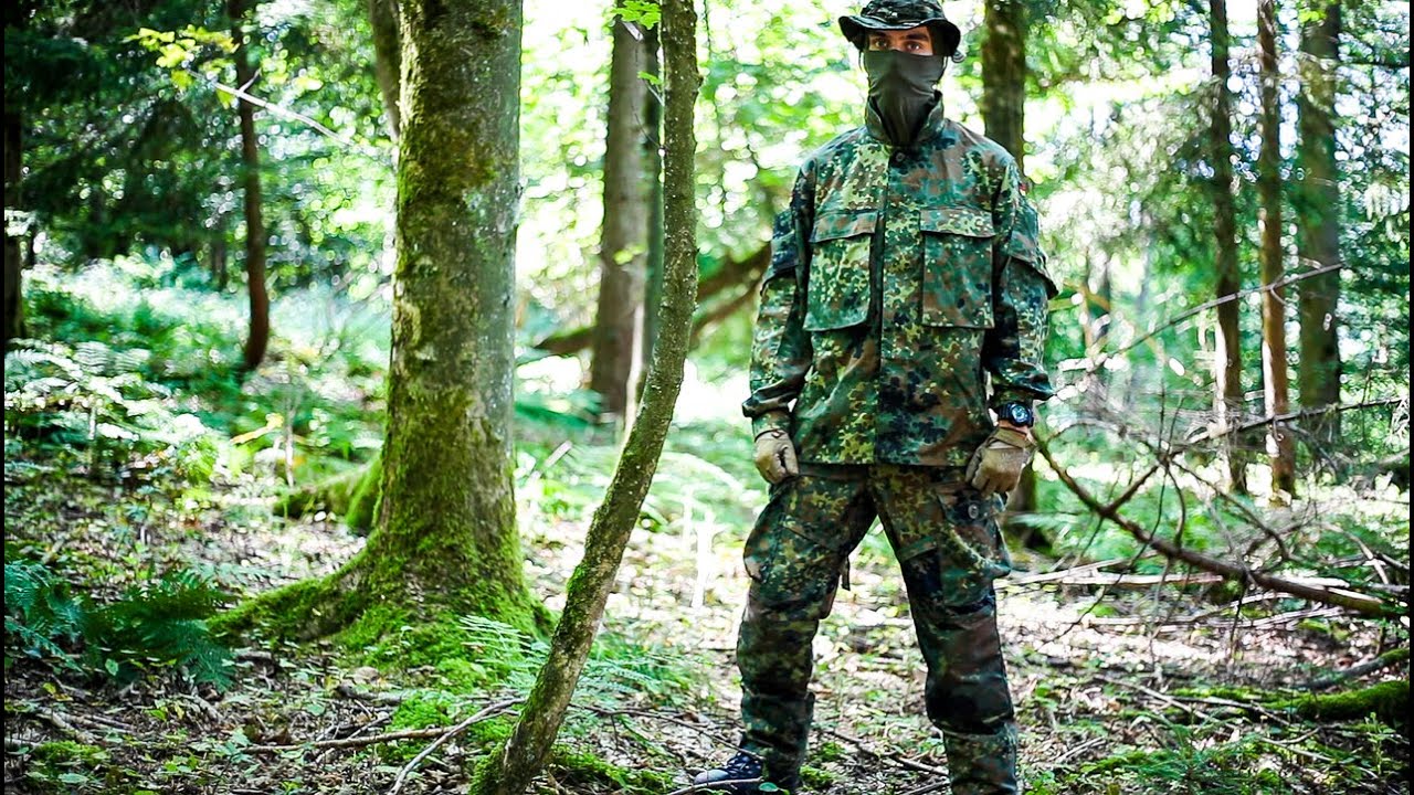 Demonstrating German Flecktarn Effectiveness - Environment 1 (Dry and ...
