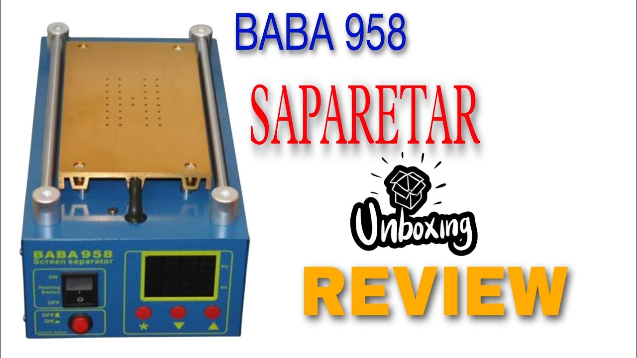 baba 958 screen separator || baba 958 screen separator how to use - YouTube