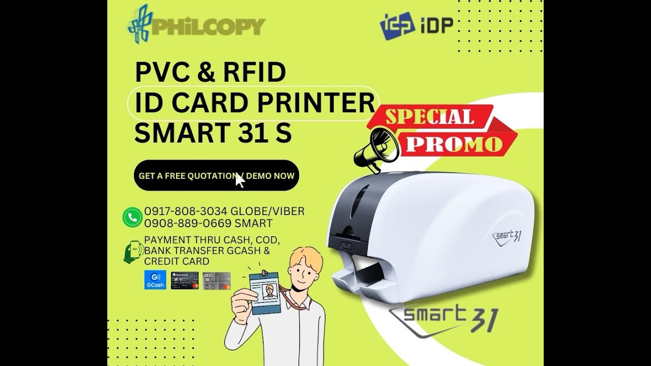 PVC Card printer, Philippines Exclusive Distributor of SMART ID Printer ...
