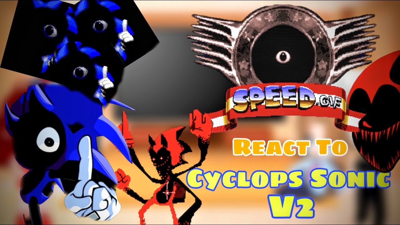 Speed.GIF || Fnf React To VS Cyclops DEMO V2 UPDATE || Sonic, Tails ...