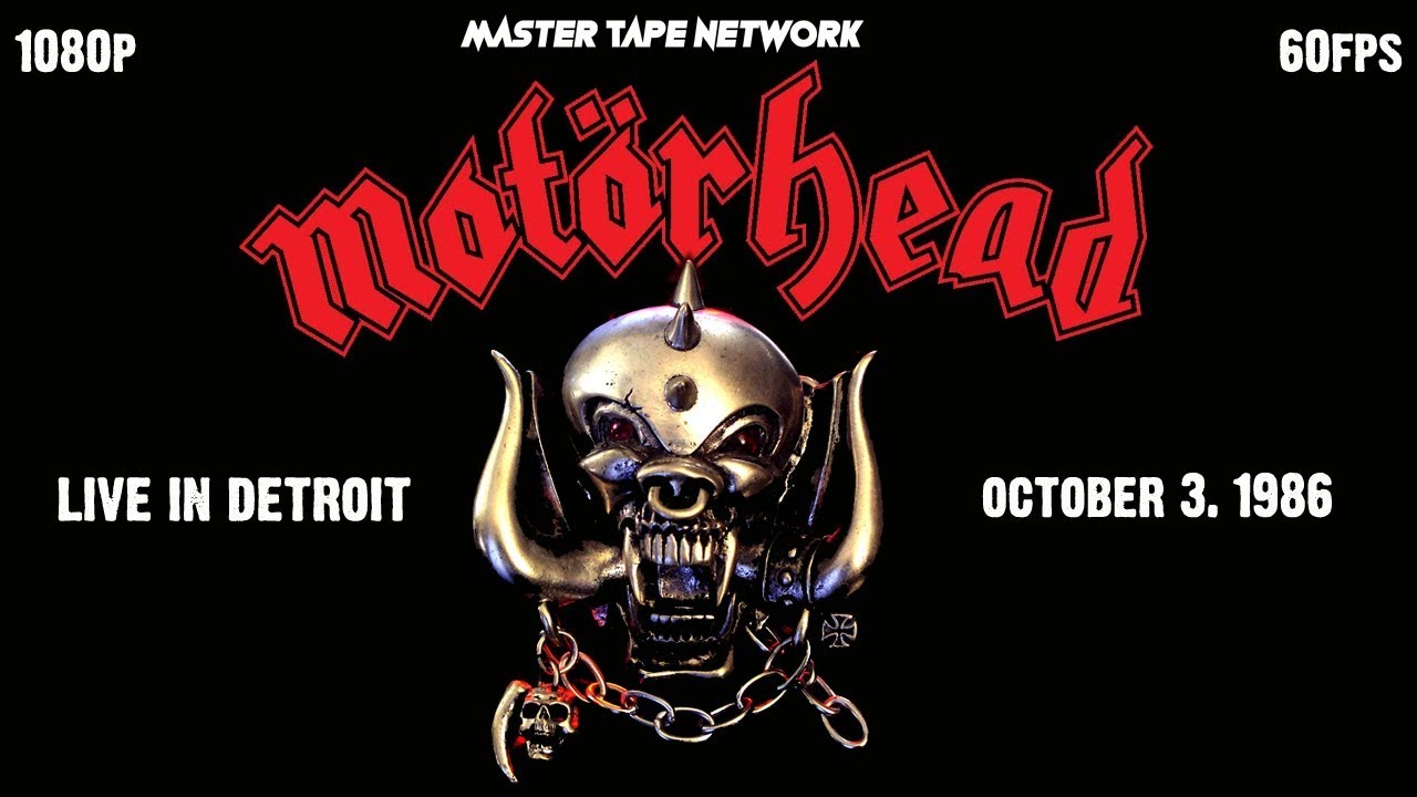 Motorhead Live in Detroit MI October 3, 1986 Ultimate Remaster 1080p ...