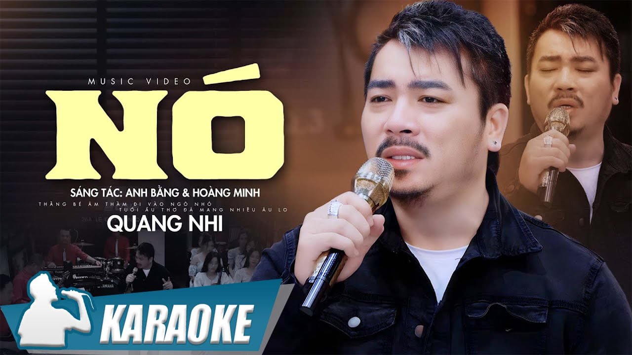 Karaoke Nó - Quang Nhi | Karaoke tone nam - YouTube